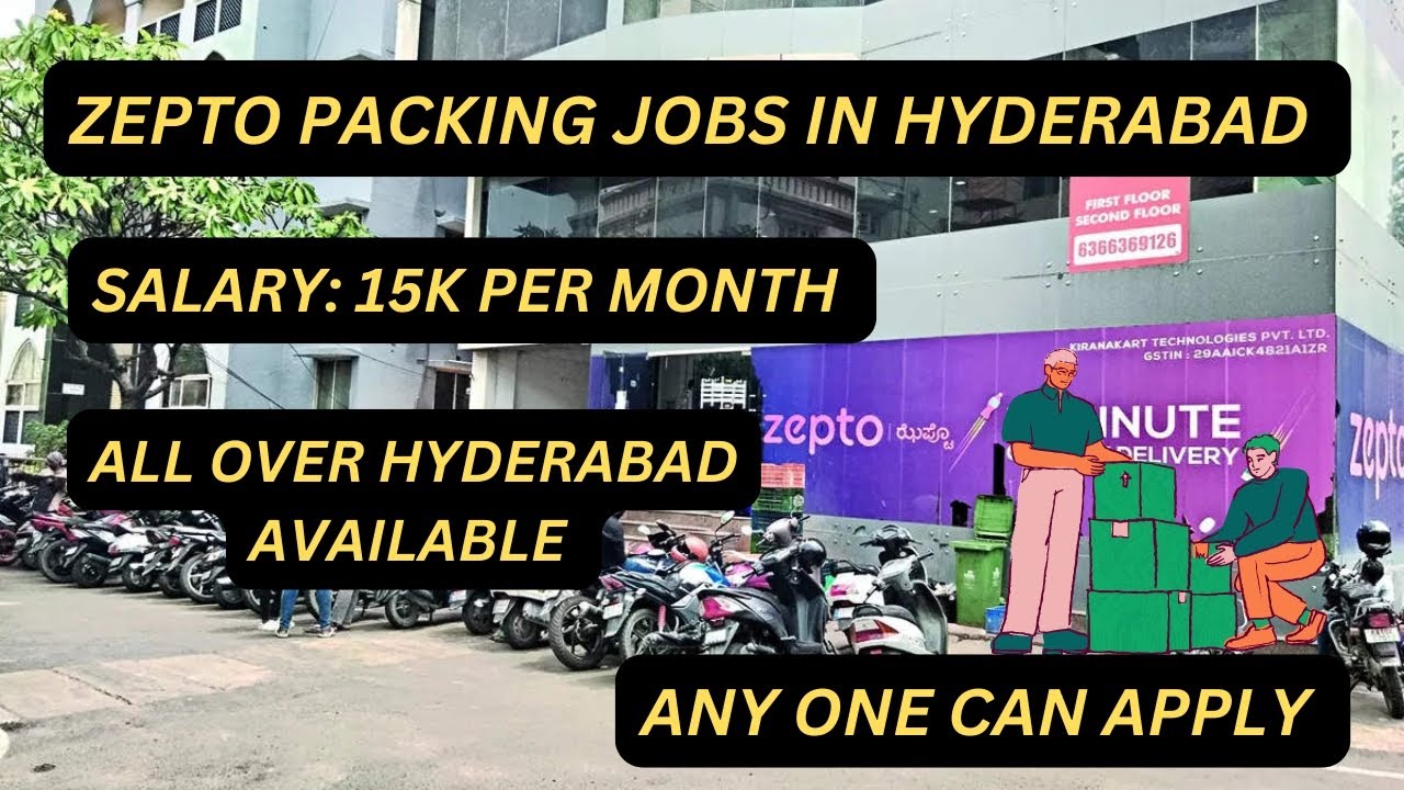Latest packing jobs in Zepto || Packing jobs in Hyderabad|| Free jobs ...