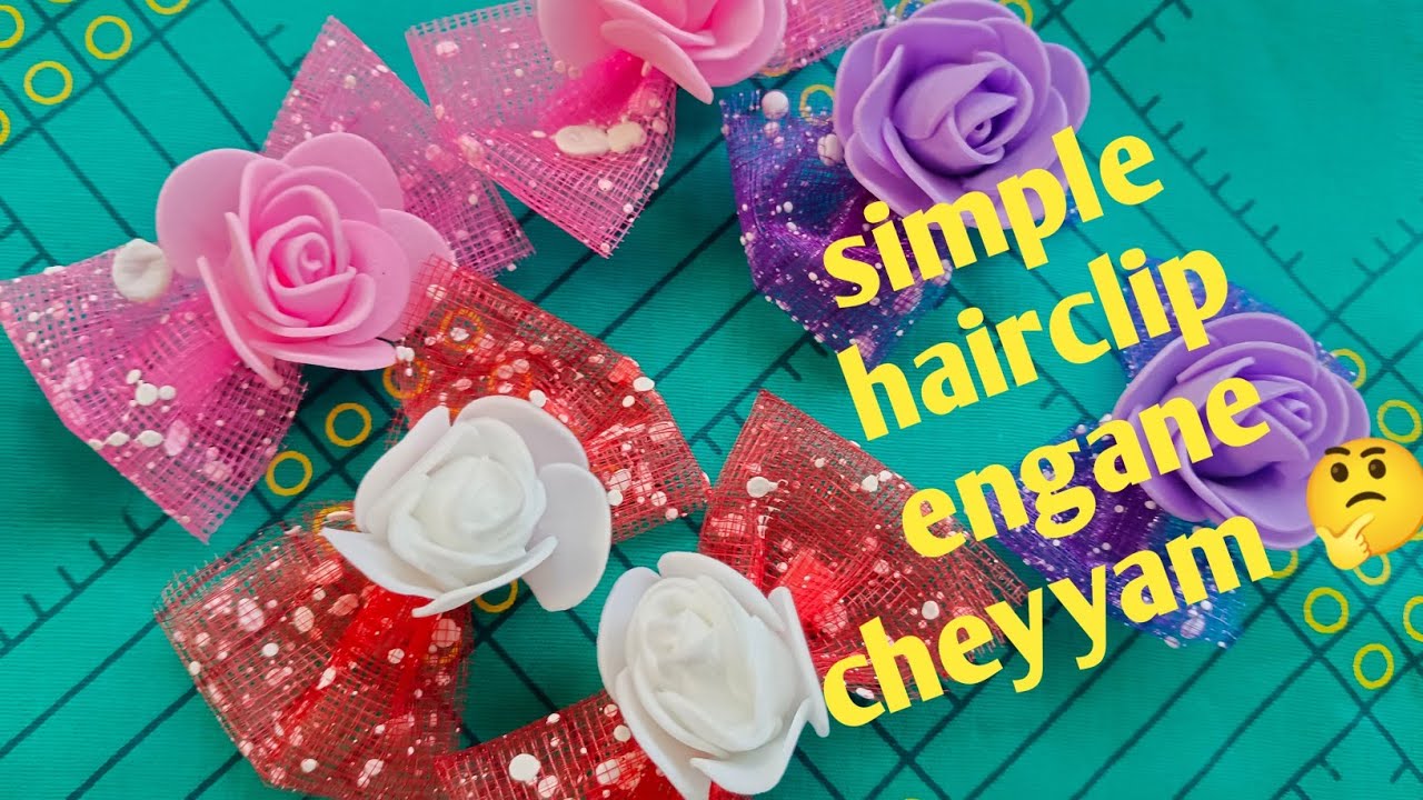 DIY||How to make simple hair clip|| ||making||#youtube #handmade #diy ...