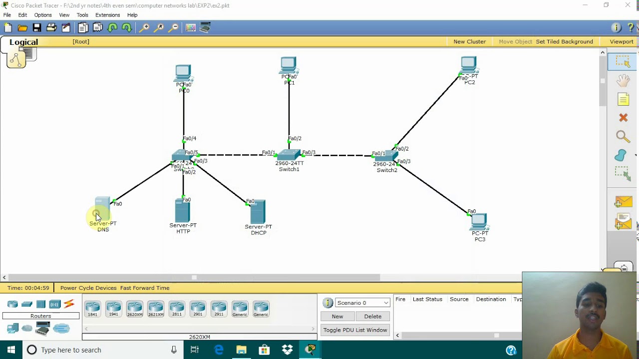 Simulation of LAN Topology – HTTP, DNS & DHCP!!!!(Part 2) - YouTube