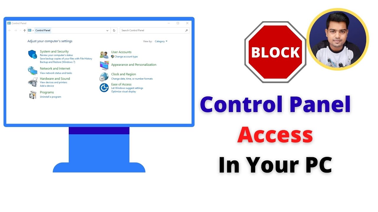How To Disable / Enable Control Panel - Block or Prevent Access to ...