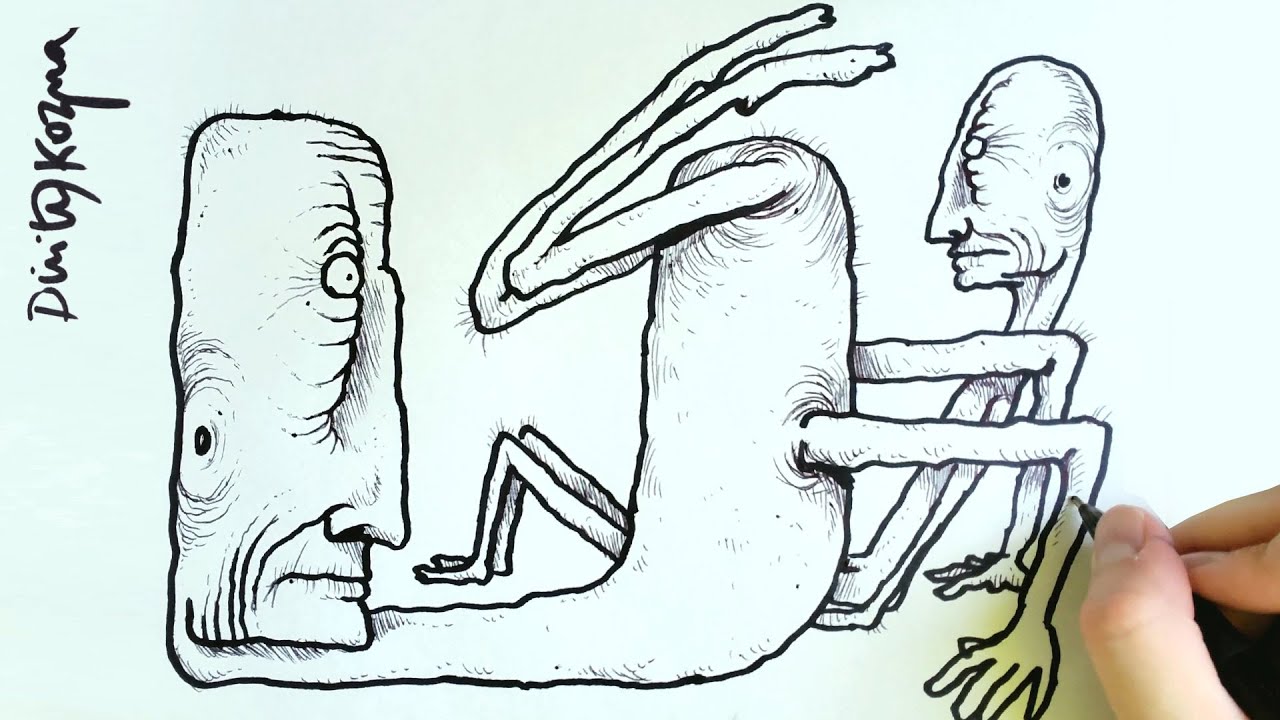 DRAWING SURREALISM WITH AUTOMATISM - Art by Dimitri Kozma - YouTube