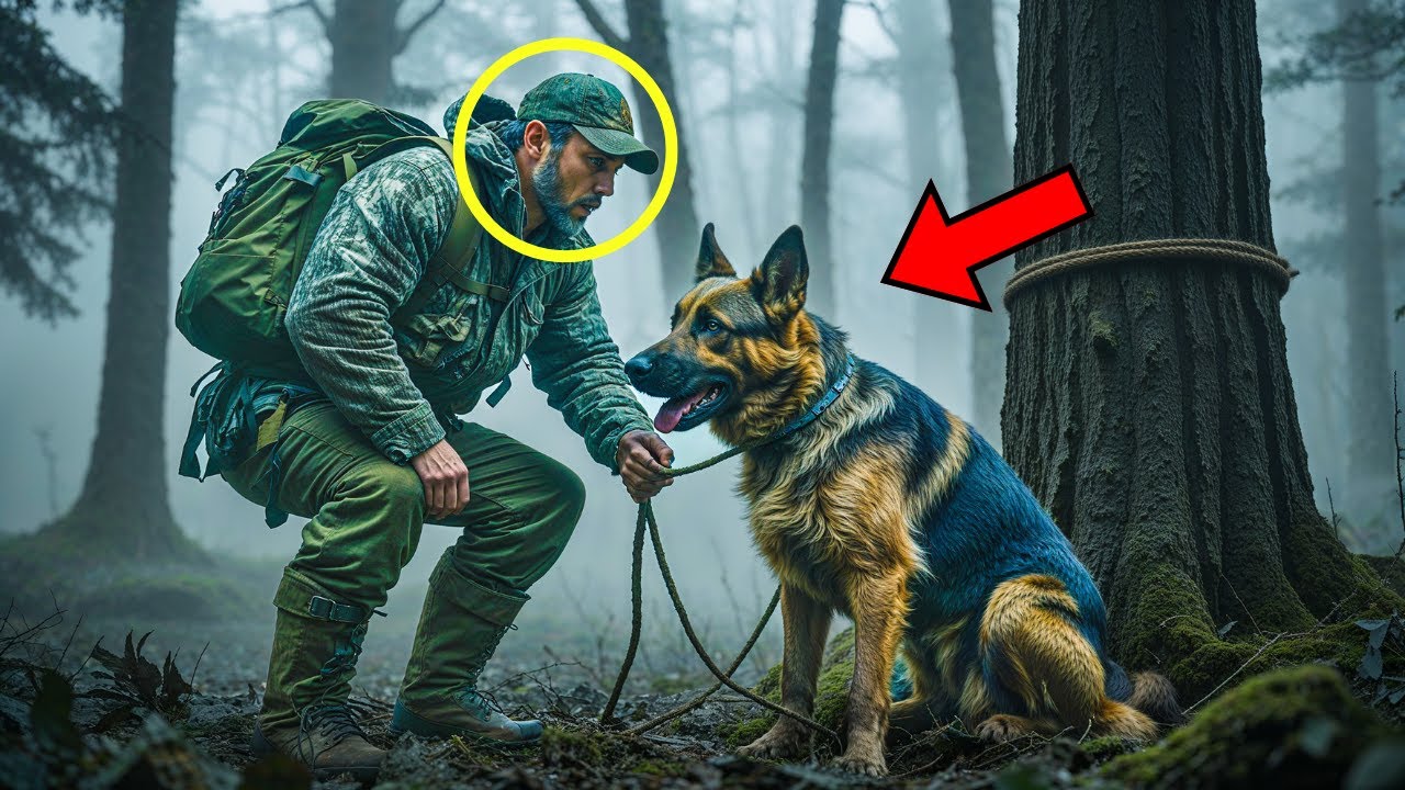 Cazador Encuentra Un Perro Atado a Un Árbol, Y Cuando Mira De Cerca ...