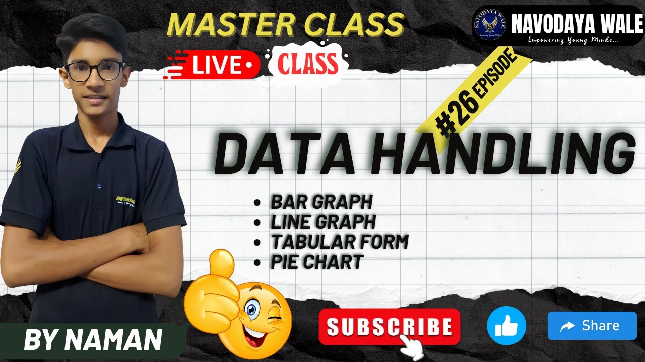 🎯Data Handling Class 2026 | Bar Graph, Line Graph, Tabular Form, Pie ...