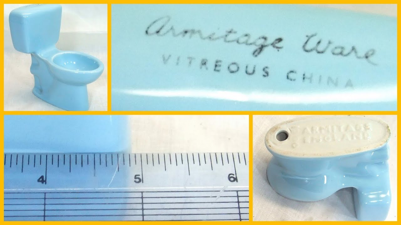 Vintage Armitage Ware Toilet Vitreous China Porcelain Salesman Sample ...