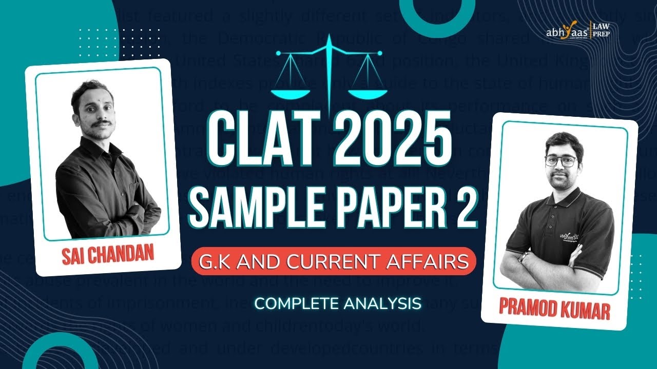 CLAT 2025 Sample Paper 2:A Comprehensive Breakdown of Current Affairs# ...