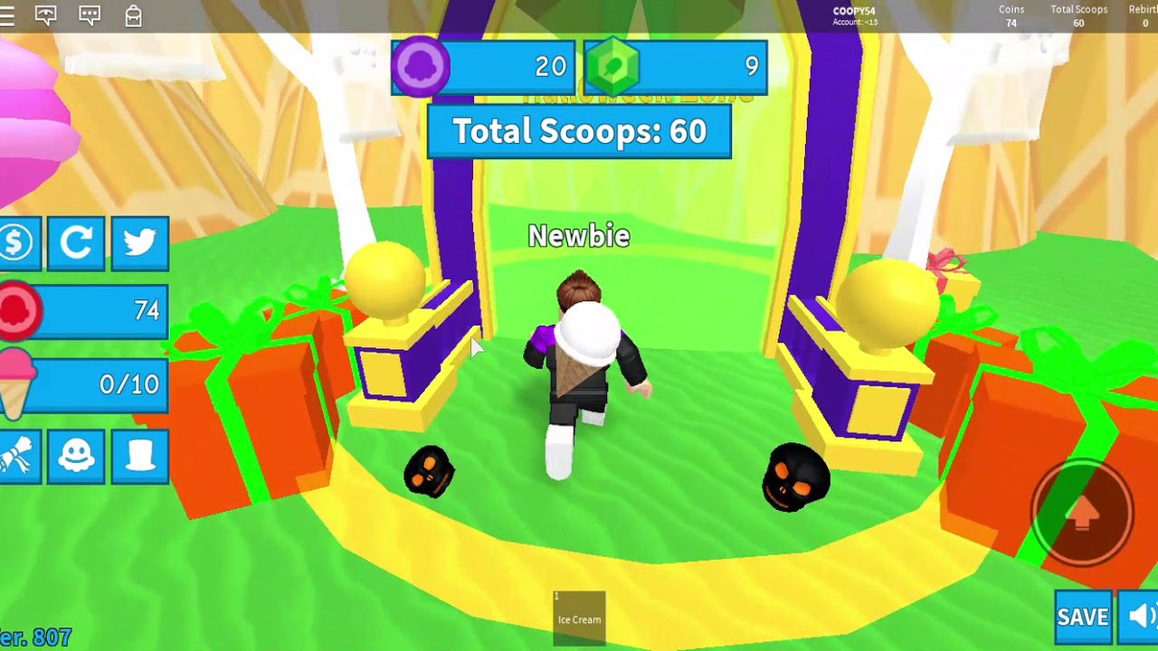 Roblox ice cream simulator - YouTube