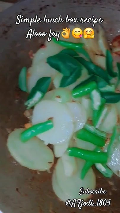 Simple lunch box Aloo fry😋👌#love #music #song #afjodi_1804 #lovesong #food #trend #trending # ...
