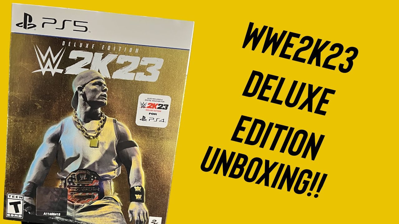 WWE2K23 Deluxe Edition Unboxing! (PS5) - YouTube