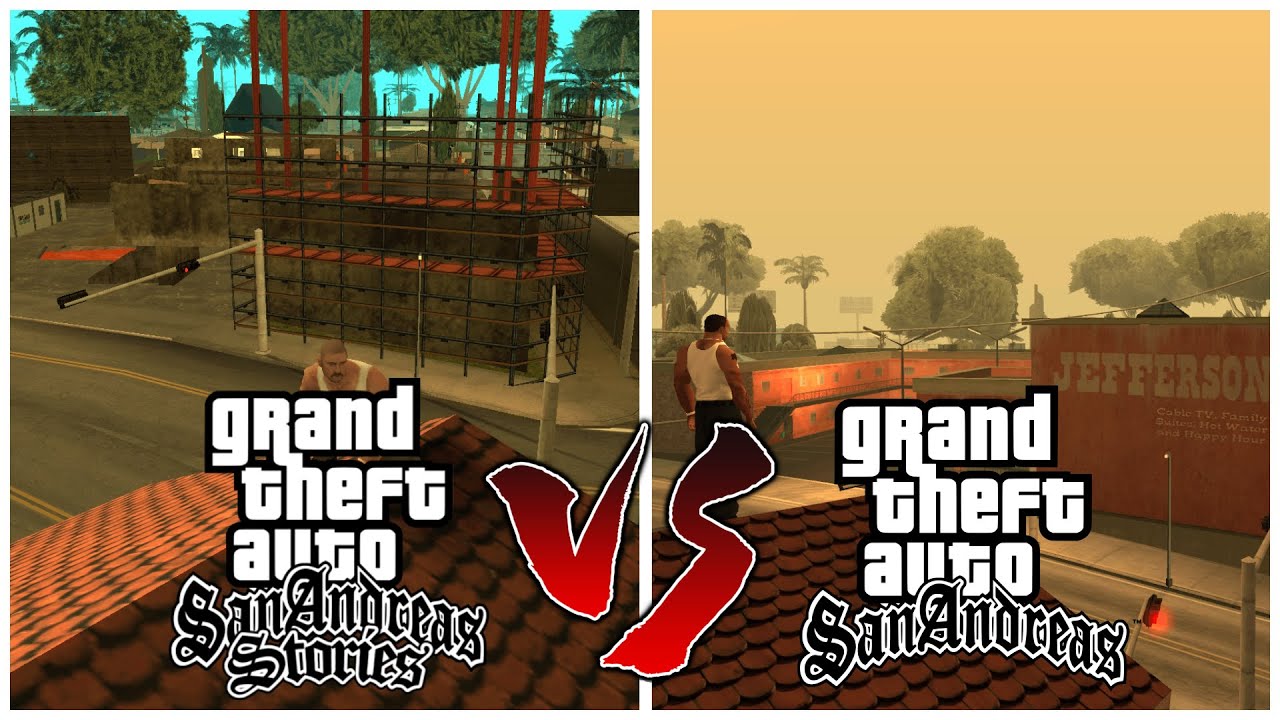GTA San Andreas VS San Andreas Stories BUILDING COMPARISON! - YouTube