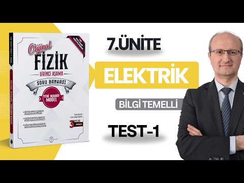 Basit Elektrik Devreleri Test-1 | 7.Ünite ELEKTRİK | Orijinal Maarif Fizik [2028tayfa]