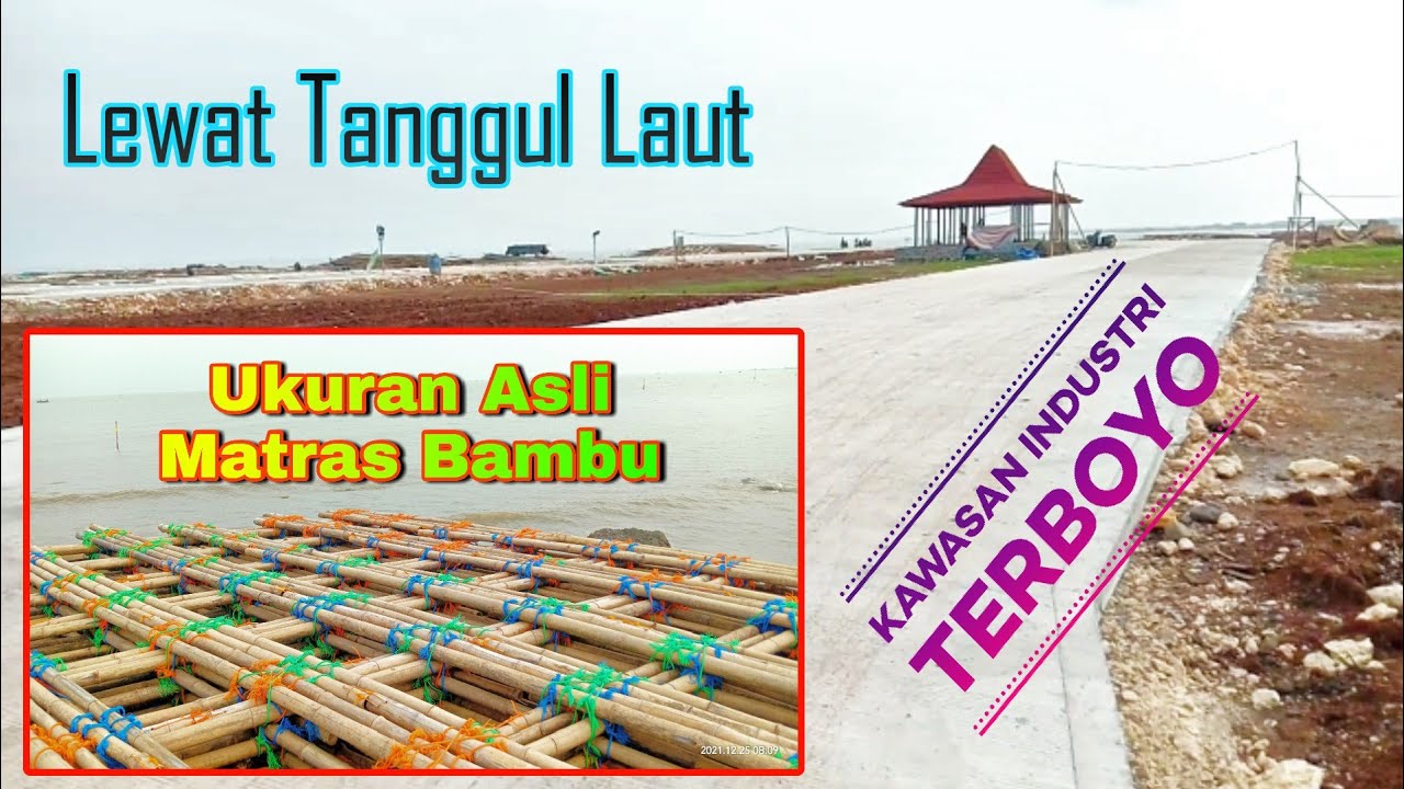 MATRAS BAMBU Tanggul Laut Paket 1 🔴 Terupdate Kawasan Industri Terboyo ...