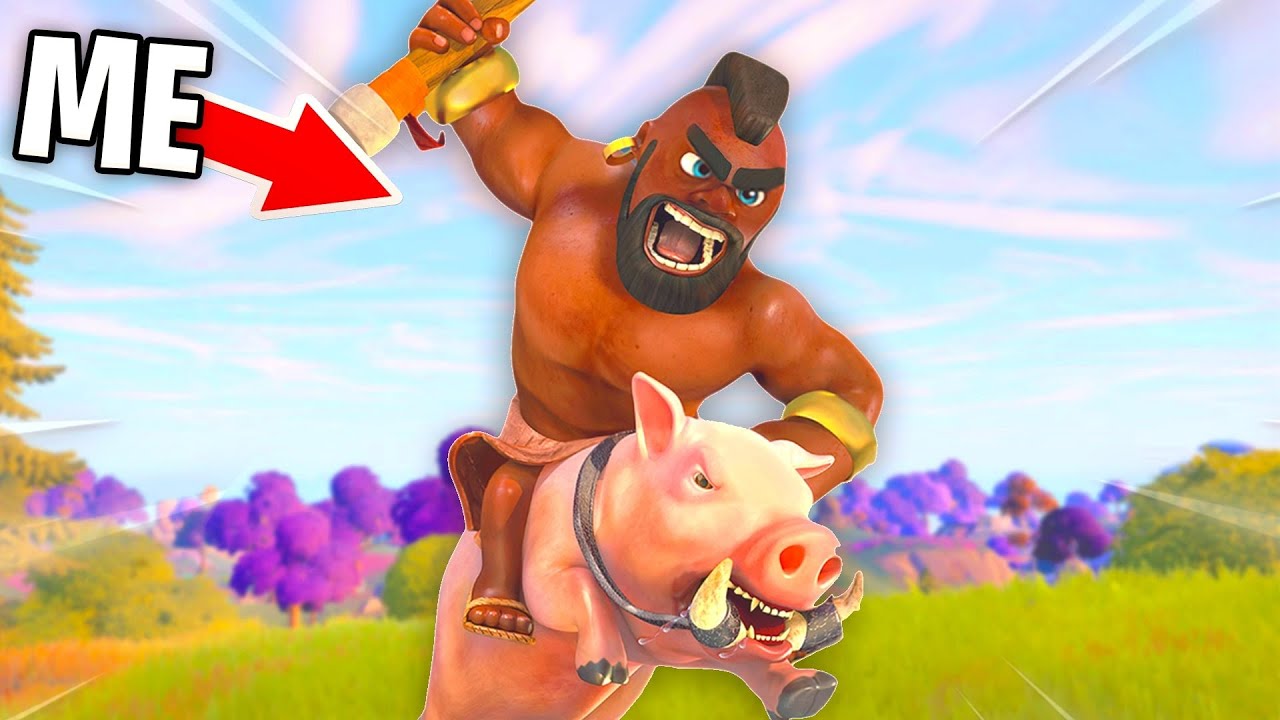 Hog Rider in Fortnite... - YouTube
