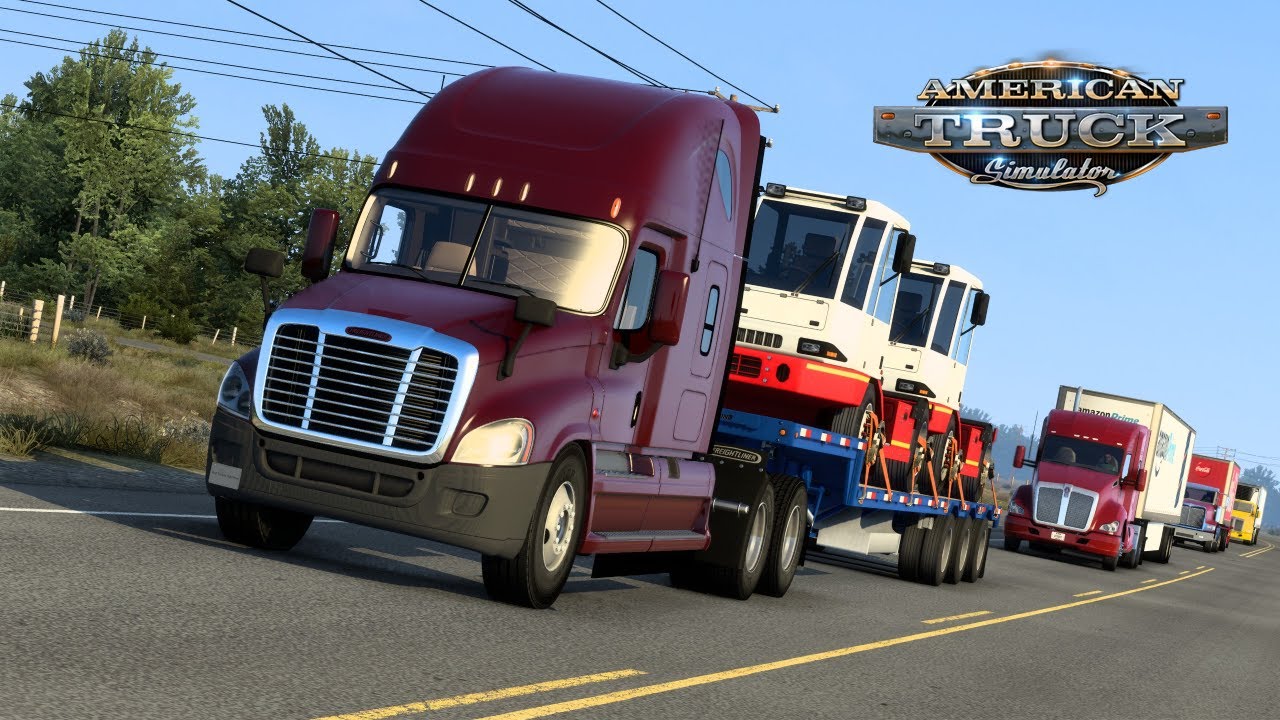 First Generation Cascadia Exploring Oklahoma - American Truck Simulator ...