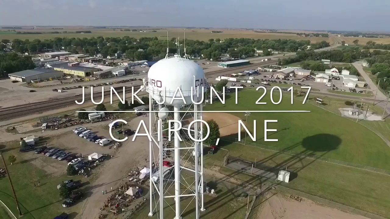 Junk Jaunt Aerial Footage, Cairo Nebraska - YouTube