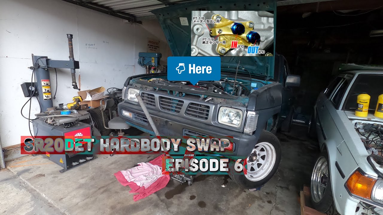 Sr20det Tomei oil filter block adapter install with Circuit Sports ...