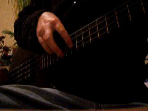 Bass-tapping riff (w/ one mistake)