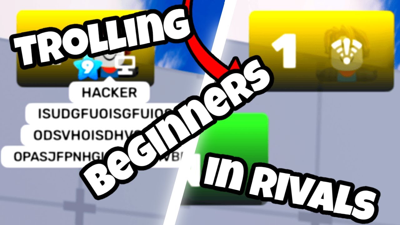 Trolling Beginners In Roblox Rivals! - YouTube