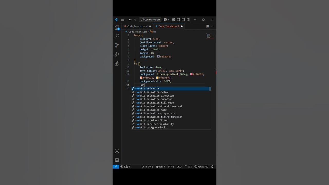 Gradient Text || HTML CSS || - YouTube