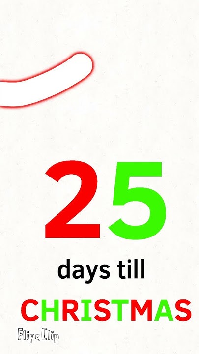 25 days ‘till Christmas - YouTube