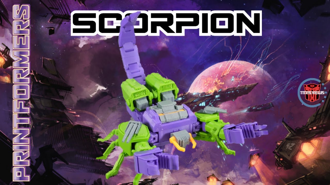 Printformers Legends Scale Transformable Skorpion (AKA Marvel Comic Scorponok) - YouTube