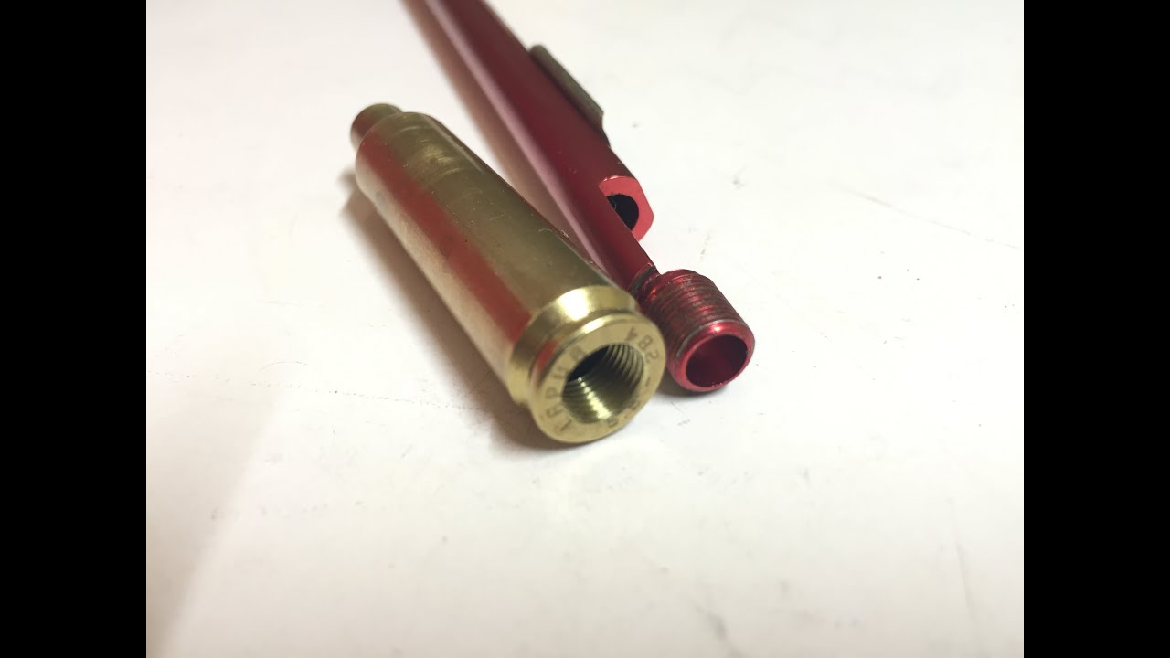 Making a modified case for Hornady OAL gauge on the mini-lathe - YouTube