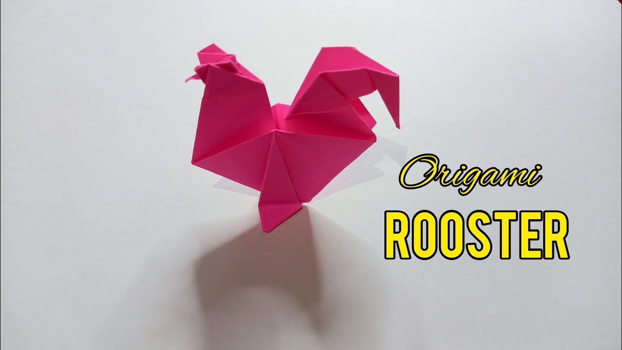 How To Make an Origami Rooster | Paper Rooster | Origami Cock Tutorial - YouTube