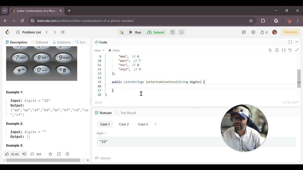Programming: Letter Combinations of a Phone Number - YouTube