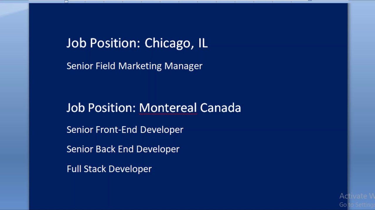 Find Your Job Position and Apply Now - YouTube