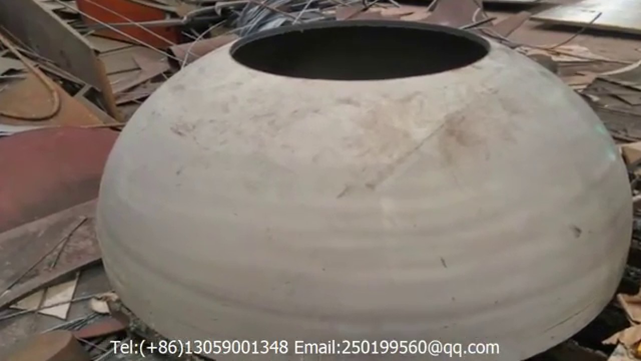 Dome Cutting hole for Stainless steel Tank Heads - YouTube