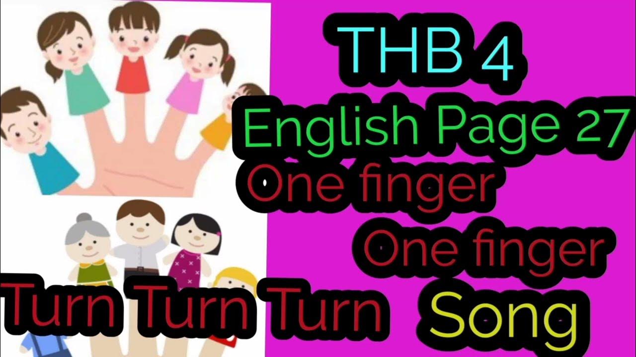 THB, English, page 27, One finger one finger turn turn turn song, Module 4, Ennum Ezluthum class ...