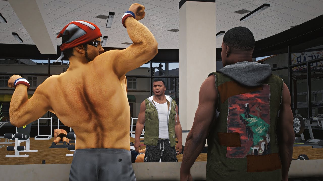 GTA 5 - Franklin Going To Gym La Revo 2.0 Real World Enhancment Mod ...