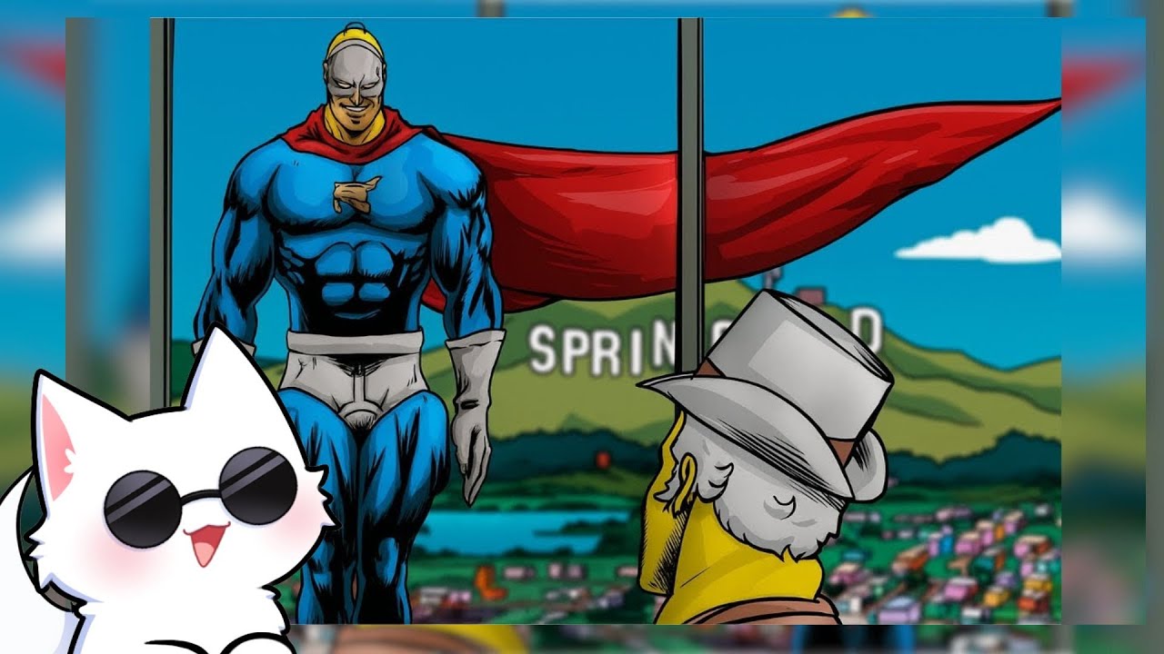 ROX_X REACCIONA A "Superhéroes ORIGINALES del Universo de Los Simpson 🍩" El Pato Nocturno ...