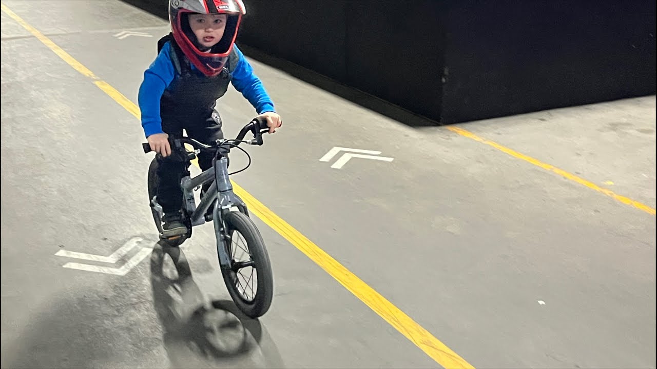 Pro Toddler Bike Rider Does Pump Tracks | Jump Lines | Foam Pit ...
