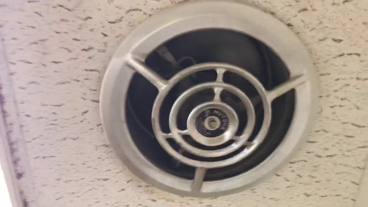 Vintage nutone bathroom fan - YouTube