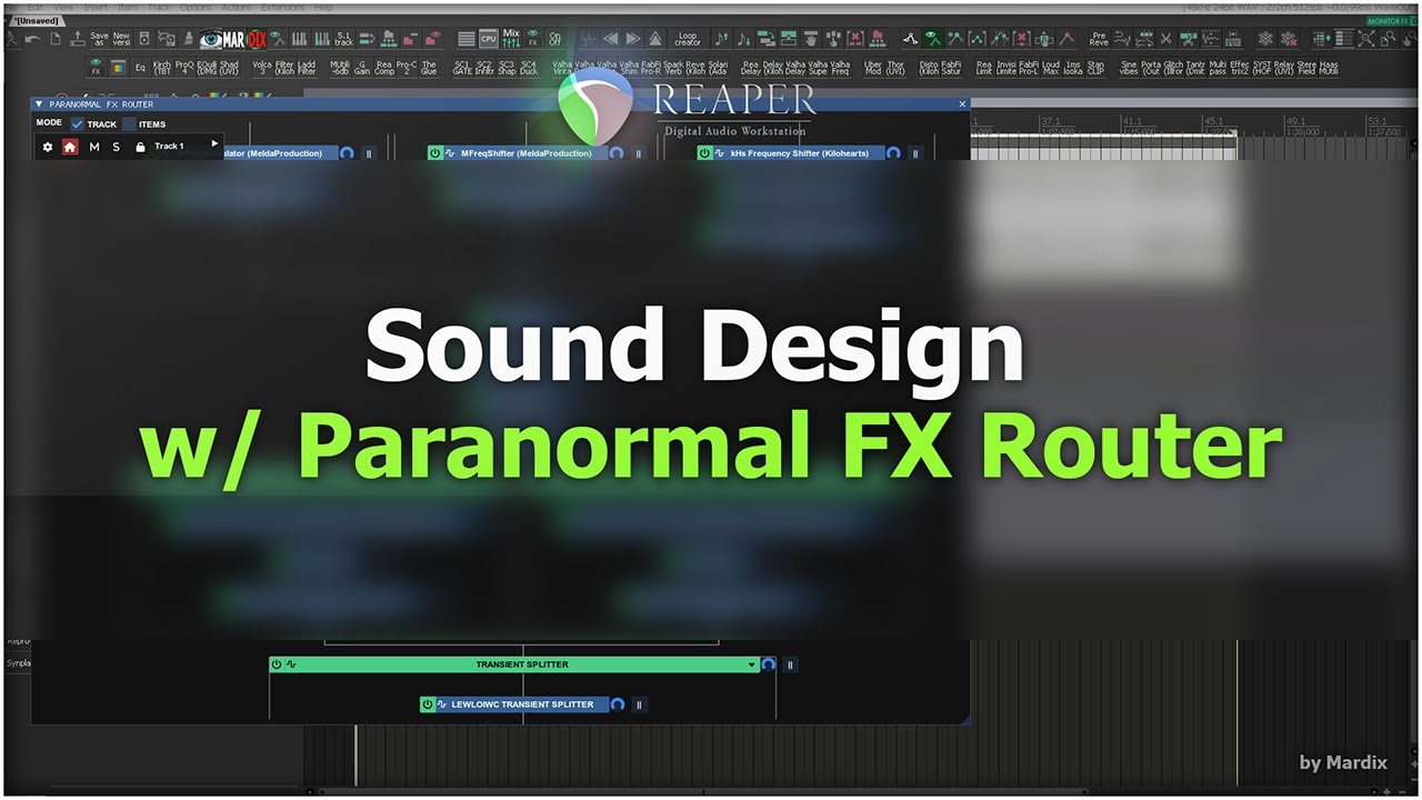 Some Sound Design w/ PARANORMAL FX ROUTER - YouTube