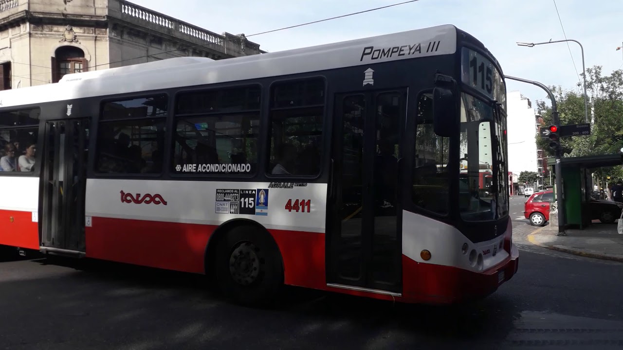 Línea 115 TODO BUS POMPEYA III MT17 en la calle Boedo - YouTube