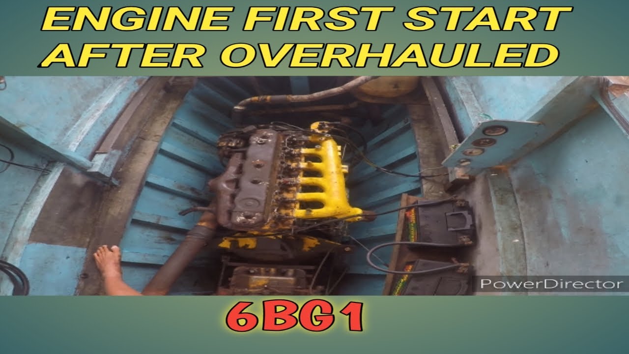 ISUZU 6BG1 NEW OVER HAULED FIRST START - YouTube