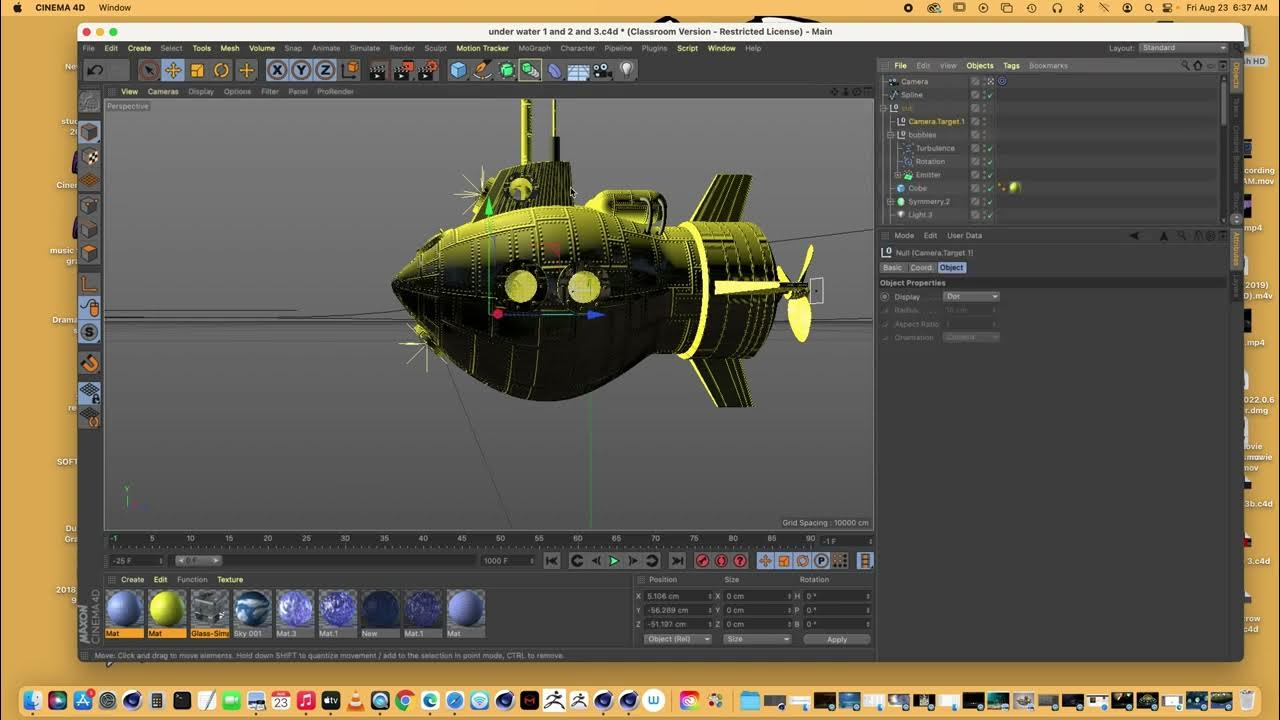 Sub animation and cameras - YouTube