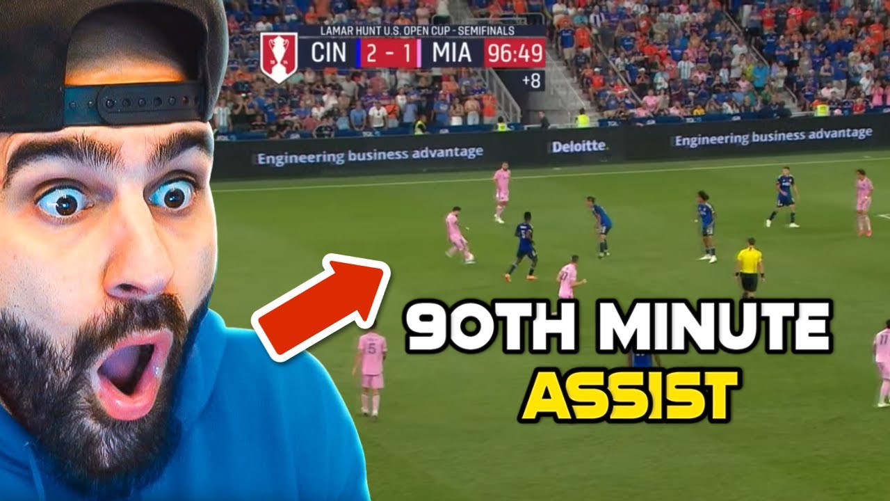 Lionel Messi Incredible 90th Minute Assist To Help Inter Miami Comeback ...