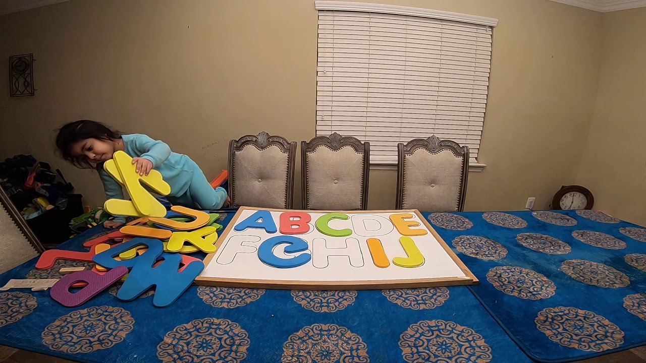 ABC's Letters Outline Matching (A, B, C, D, E, F, G, H, I, J) - YouTube