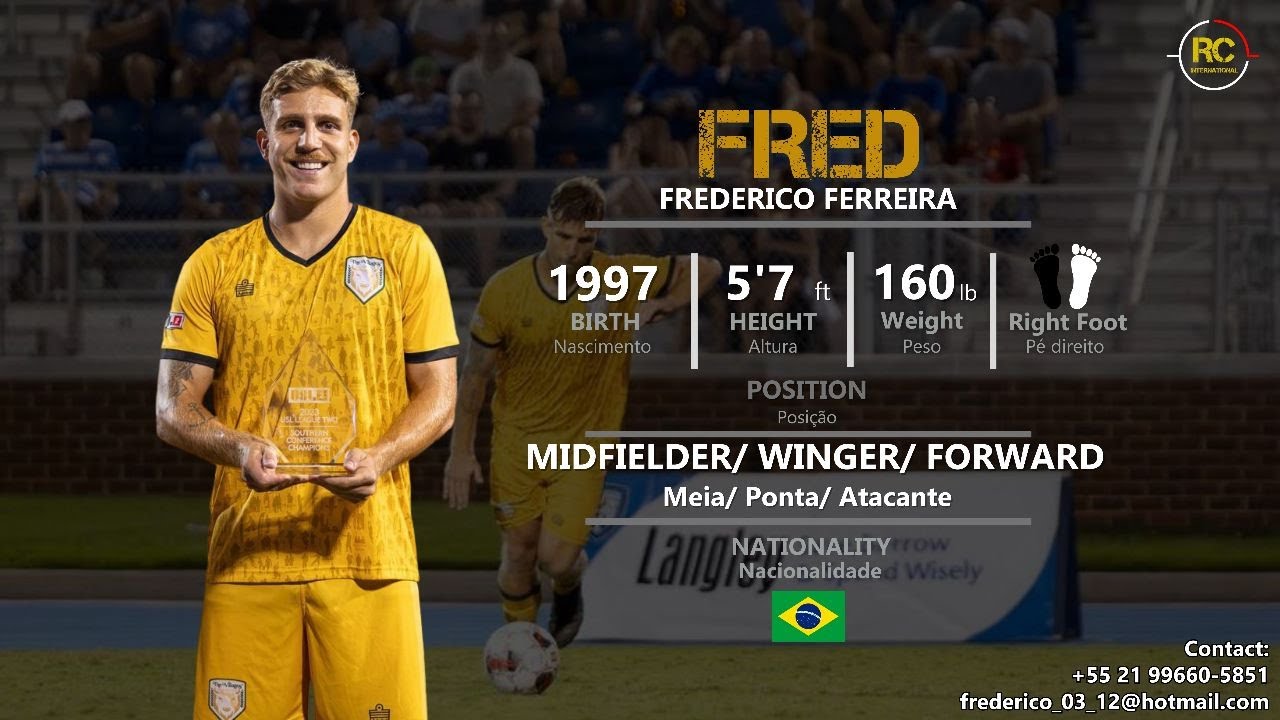 Fred - Midfielder / Winger / Forward (Meia / Ponta / Atacante) - 2023 ...