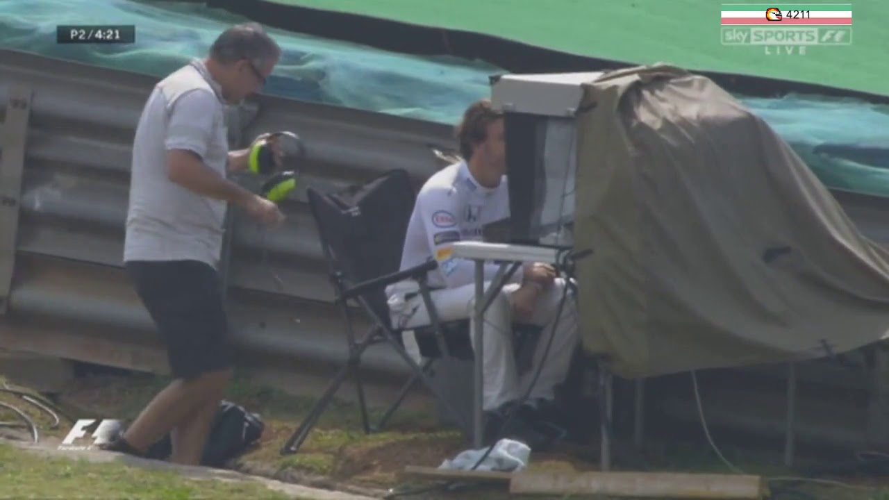 Nando Alonso tries to be a camera man - YouTube