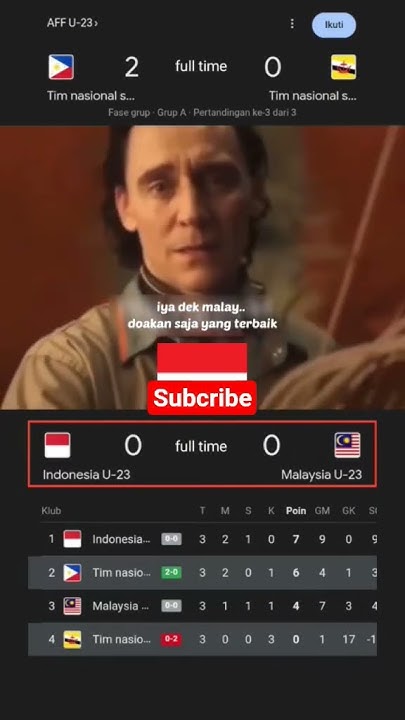 Adu gengsi, tapi ga ada yang beri bukti score imbang 0-0 #timnasindonesiau23 #timnasmalaysia # ...