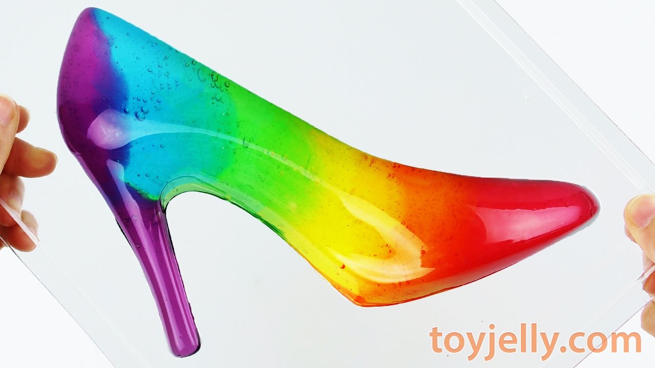 Learn Colors DIY Colors Slime Jelly Clay High Heels Shoe PlayDoh ...