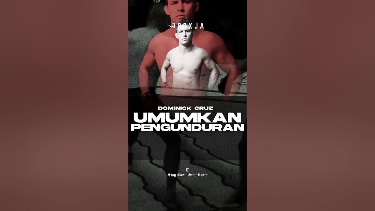 Dominick Cruz, mengumumkan pengunduran #dominickcruz #boxja - YouTube