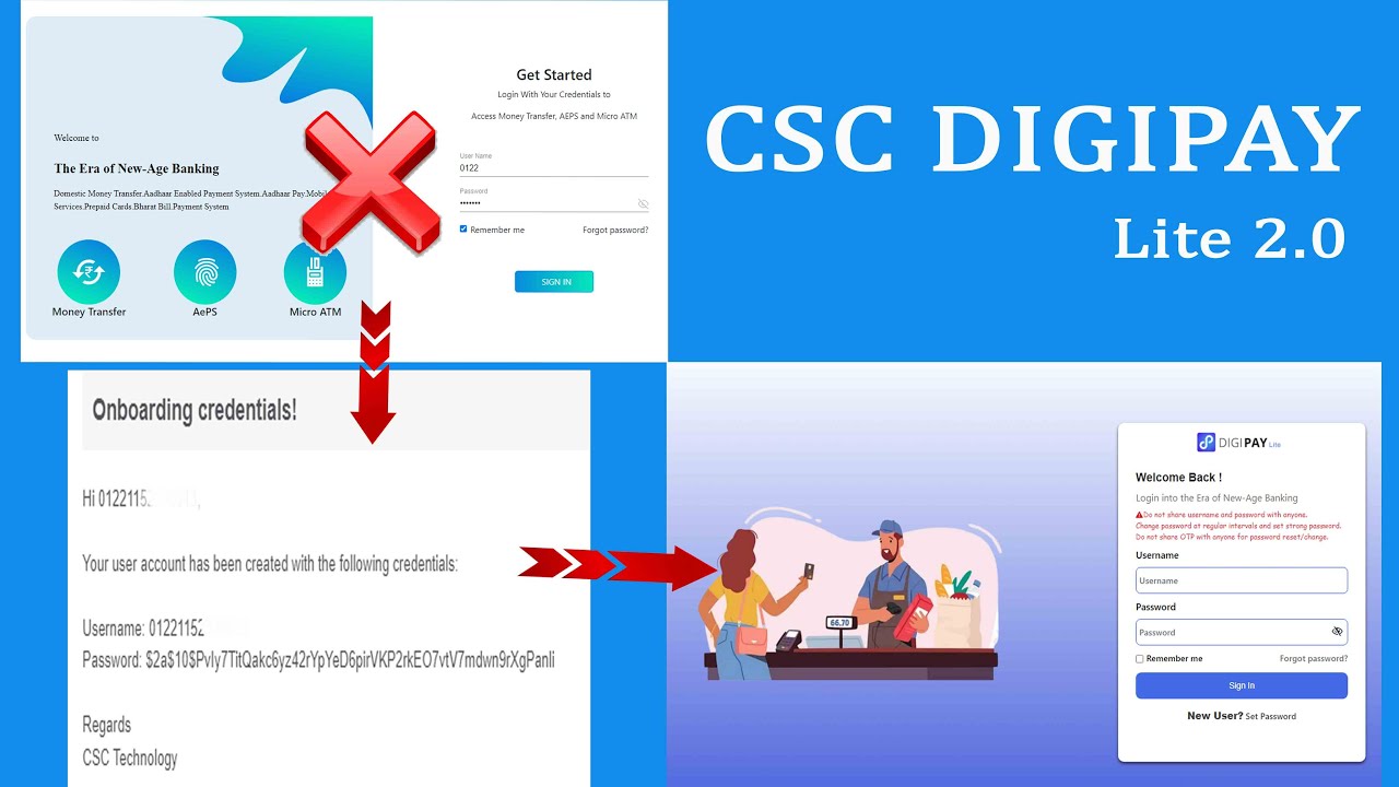 CSC Digi Pay Sign In Problem | CSC Digipay Cash Deposit Live | csc has ...