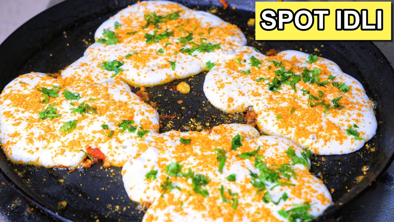 Famous Spot Idli of Hyderabad | Indian Street Food | Spot Idli recipe ...