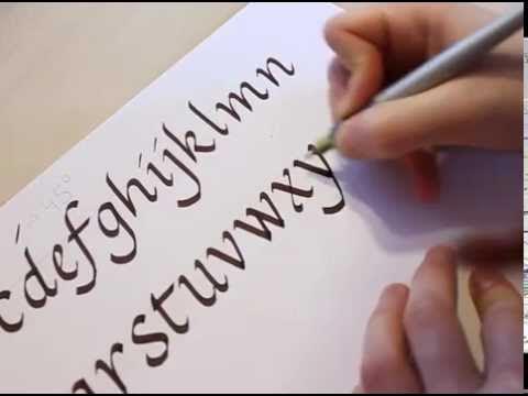 How To Write Calligraphy - YouTube