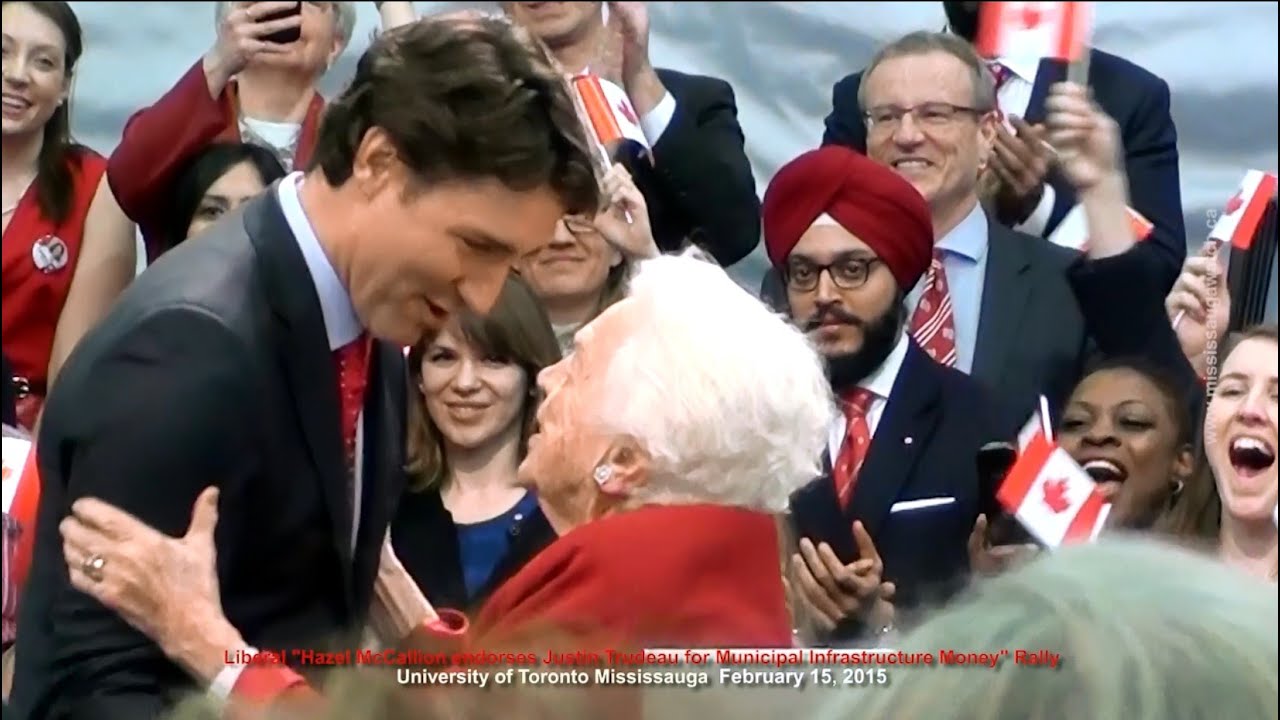 Hazel McCallion thanks Justin Trudeau in 2007 --endorses him as "next ...