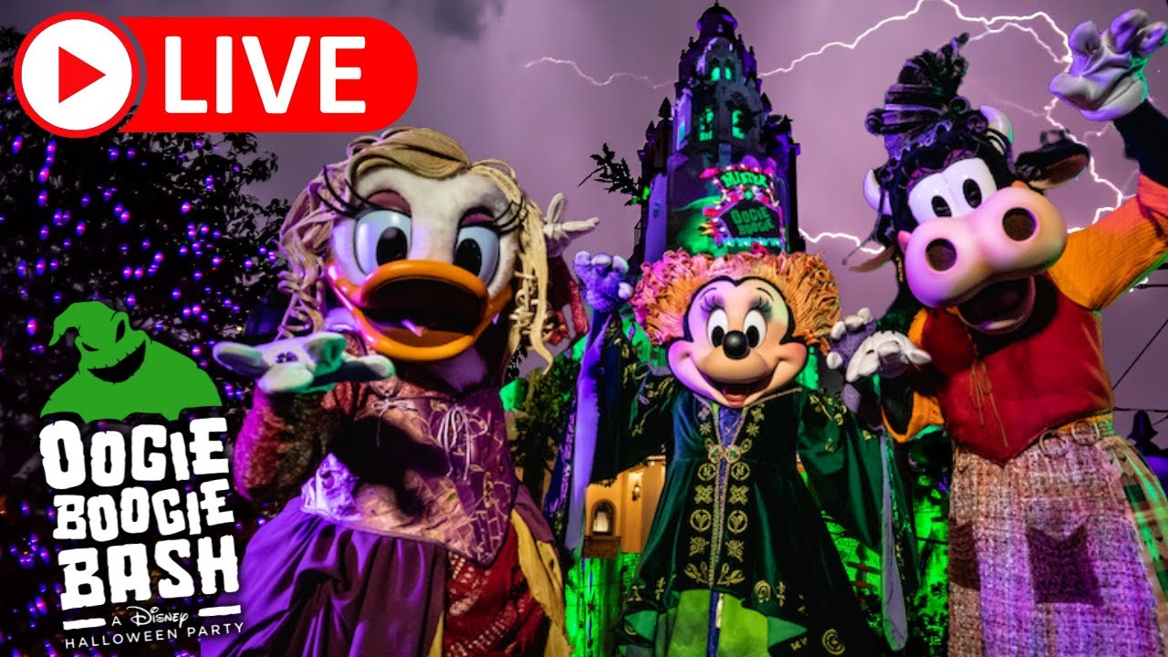 🔴 Oogie Boogie Bash LIVE California Adventure Part 1 - YouTube